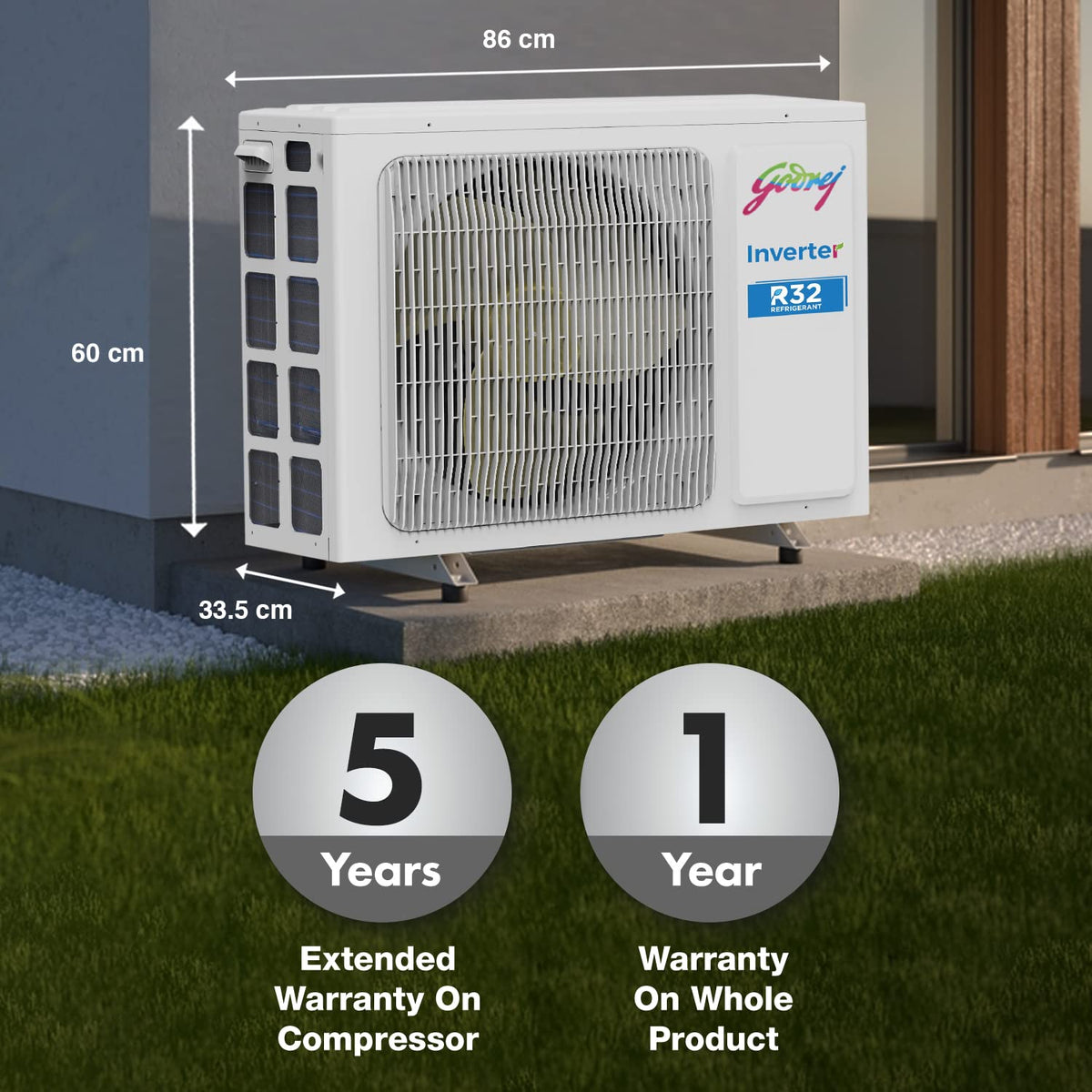 Godrej 1.5 Ton 3 Star Split AC (Copper, 2024 Model SFC 18PTC3-WWP, Whi – Bansiwala Stores ...